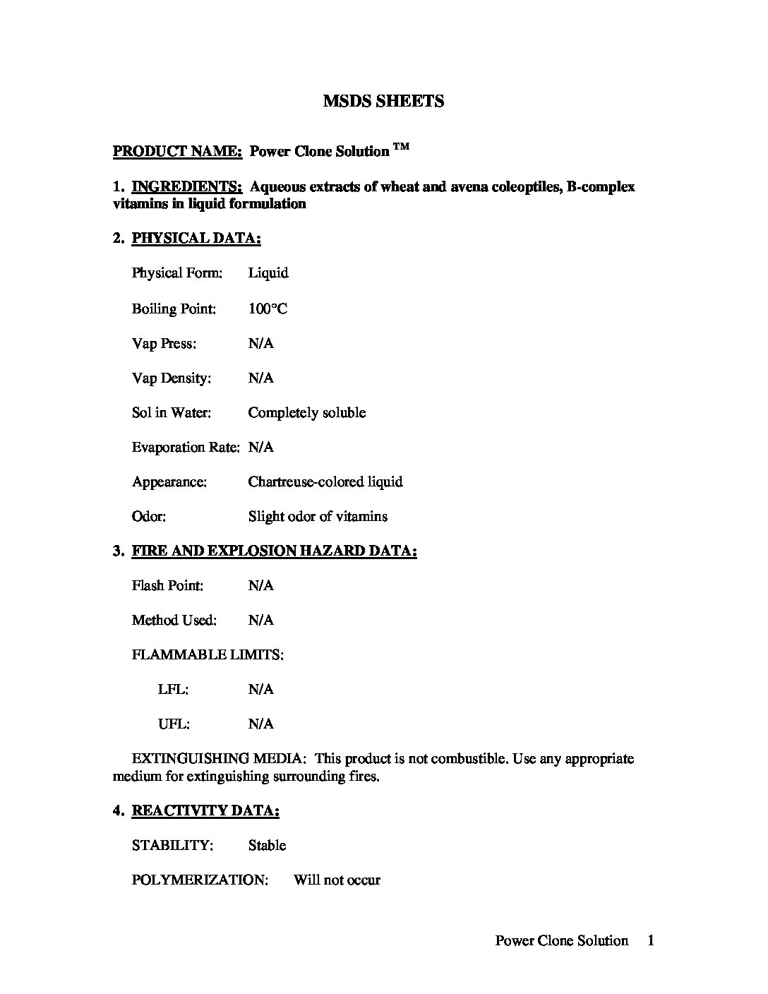 Documentation – Botanicare